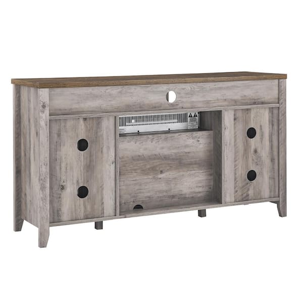 Lukyamzn 5000 BTU 55 in. TV Media Stand Electric Fireplace Heater ...