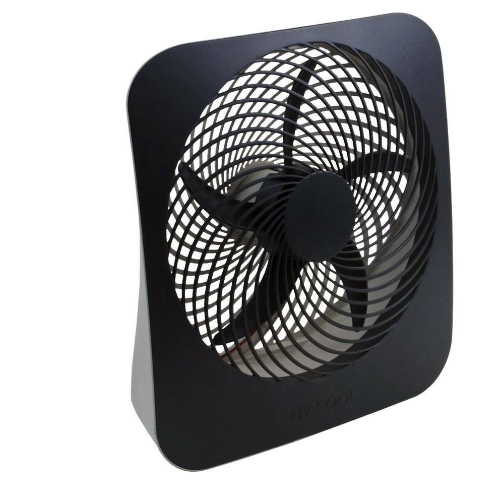 TREVA Fin Fan Portable Battery Operated 10 in. 2 Speed Personal Fan ...