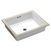 KOHLER Kathryn Under-Mounted Vitreous China Bathroom Sink with Glazed Underside in White with ...