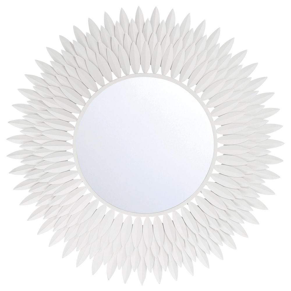 Crystorama 30 in. 0 Light Matte White Mirror BRH-M530-MT - The Home Depot