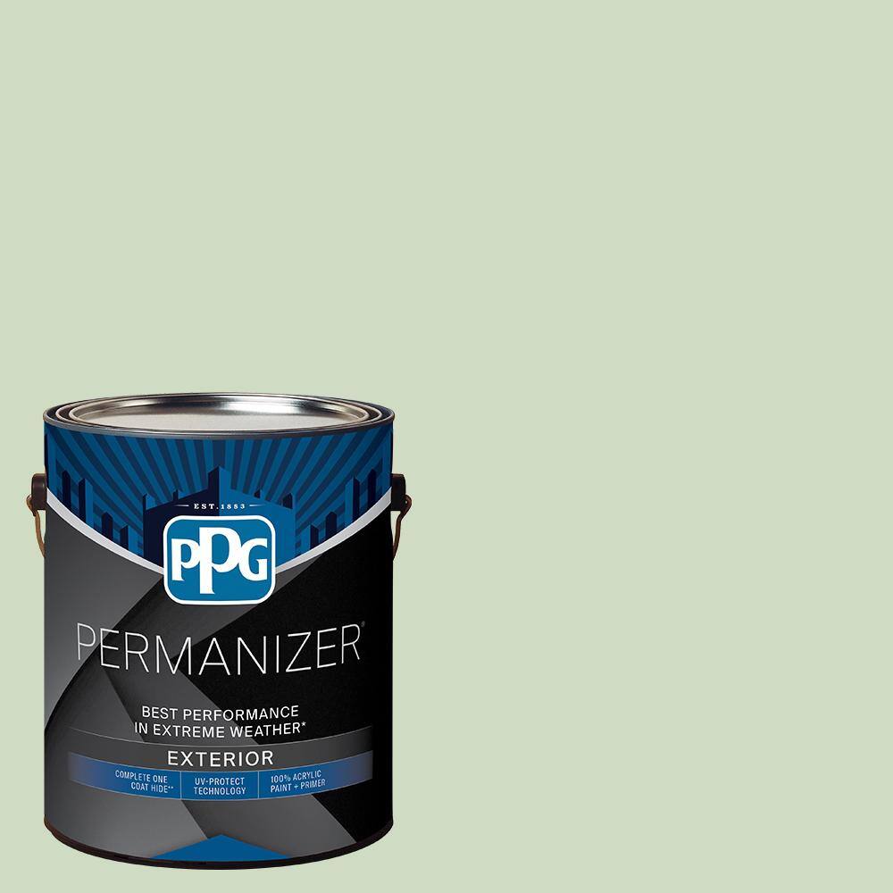 Reviews for PERMANIZER 1 gal. PPG1121-3 Pale Moss Green Satin Exterior ...
