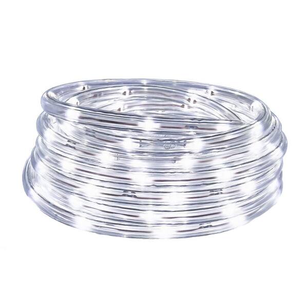 OBJLGEV 16 ft. Indoor/Outdoor DayLight White Plug-In Integrated LED ...