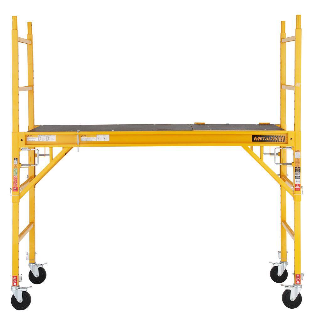 Steel Scaffold Rolling Platform with 1250 lbs. Load Capacity - 6 ft. W ...