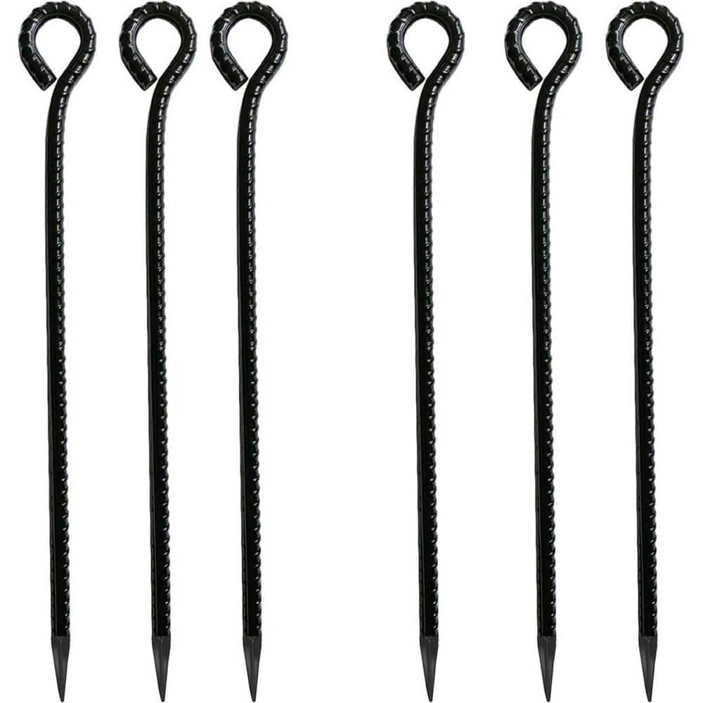 Laybus 6 Pcs 0.5 Diameter in. 16 in. Rebar Stakes, Heavy Duty Baking ...