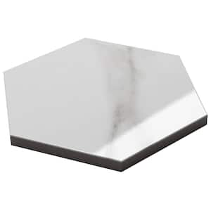 Ivy Hill Tile Tripoli Star-Crossed Polished White 6.1 in. x 0.35 in ...