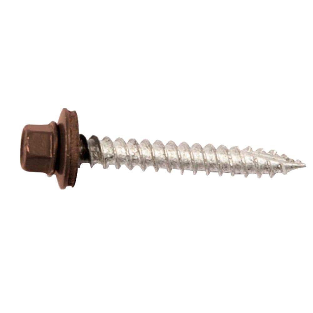 Metal Sales 1-1/2 in. #10 Chestnut Brown Metal Wood Screw HD8211212 ...