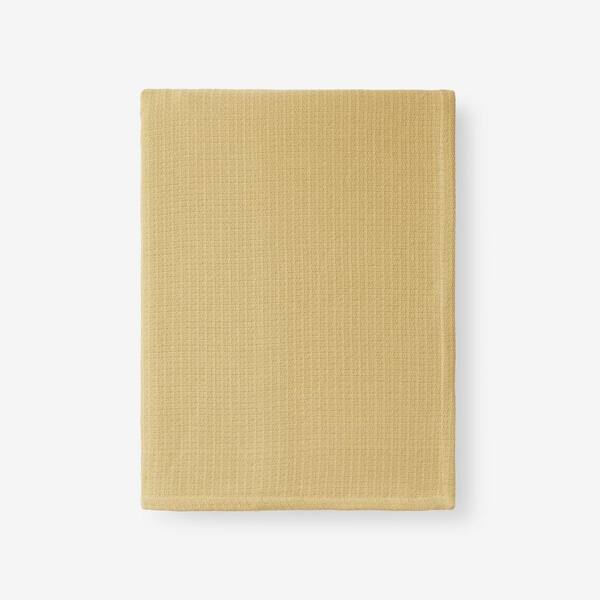 The Company Store Cotton Weave Butterscotch Cotton Throw Blanket KO33-THRW-BUTTERSCOTCH - The ...