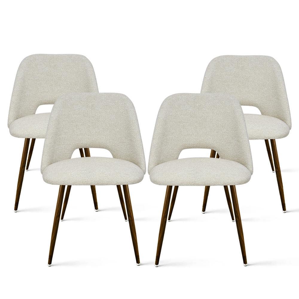 Reviews for LAOTIES Upholstered Modern Cutout Back Dining Chair with ...