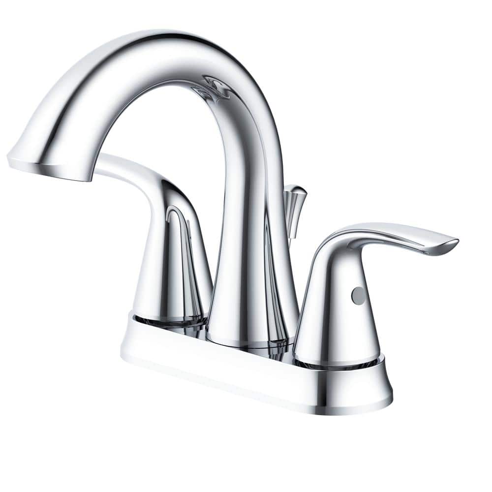Glacier Bay Irena 4 in. Centerset 2-Handle Bathroom Faucet in Chrome ...