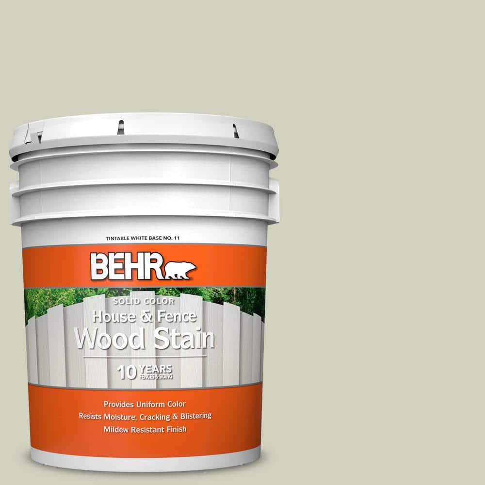BEHR 5 gal. #400E-3 Mountain Haze Solid Color House and Fence Exterior ...
