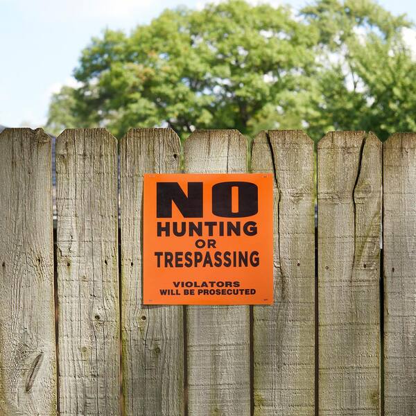 Metal No Hunting Signs Shop For No Hunting Symbol Aluminum Sign (Non