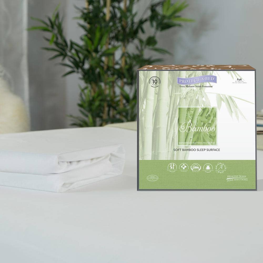Protect-A-Bed Cotton Blend Full Mattress Protector BAM0128 - The Home Depot