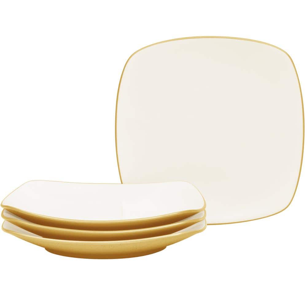 Noritake Colorwave Mustard 8.25 in. (Yellow) Stoneware Square Salad ...