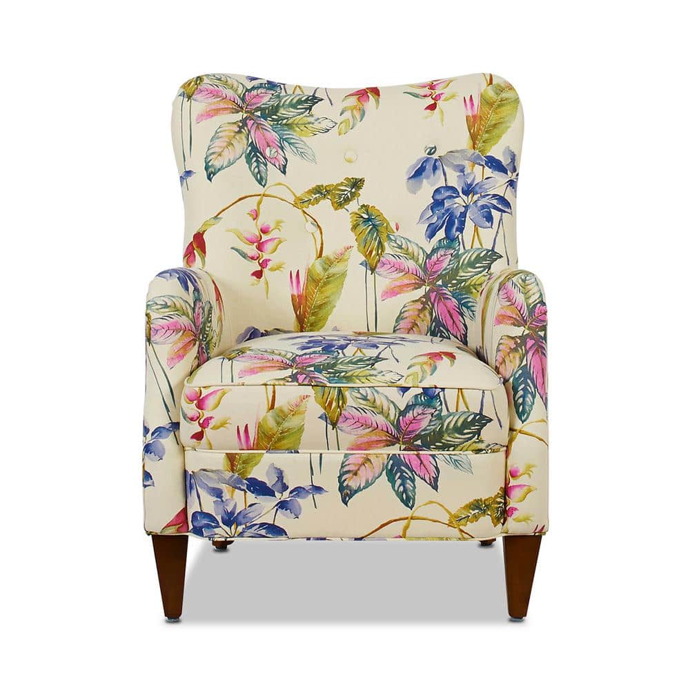 Jennifer Taylor Paradise Floral Glam Cotton Upholstered Living Room ...