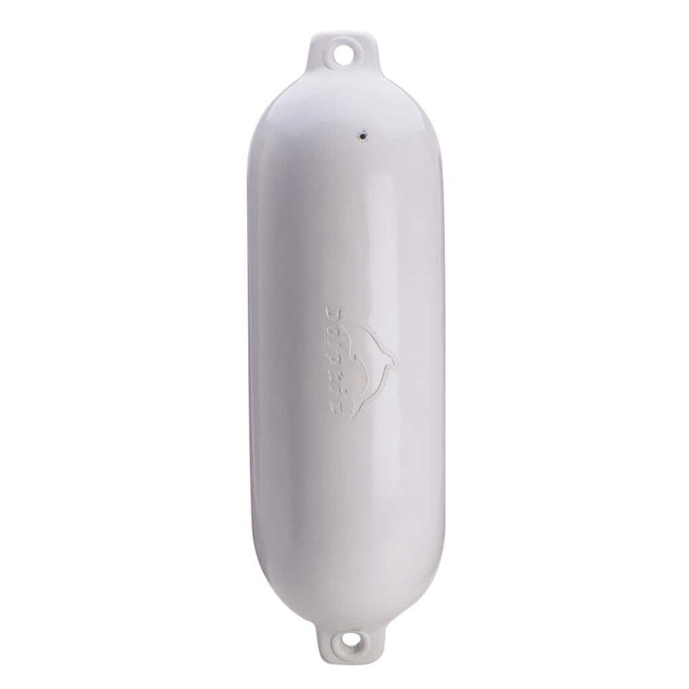 Dock Edge 8.5 in. x 27 in. Smooth Boat Fender, White DE50271F - The ...