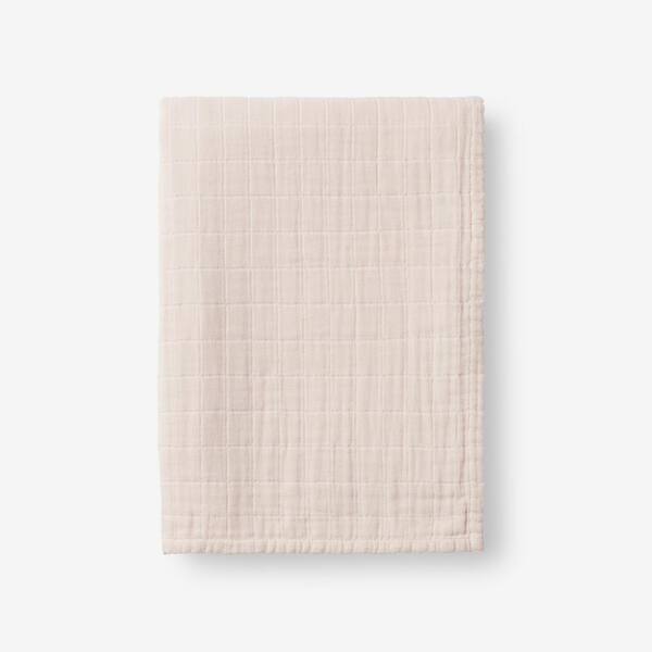 The Company Store Gossamer Parchment Solid Cotton Woven Throw Blanket ...