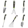 Ames 6-Piece Garden Tool Set - Hand Trowel, Hand Weeder, Hand Rake ...