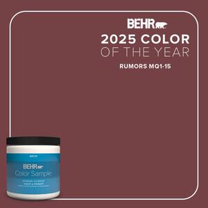 BEHR PREMIUM PLUS 8 oz. #MQ1-15 Rumors Semi-Gloss Interior/Exterior ...