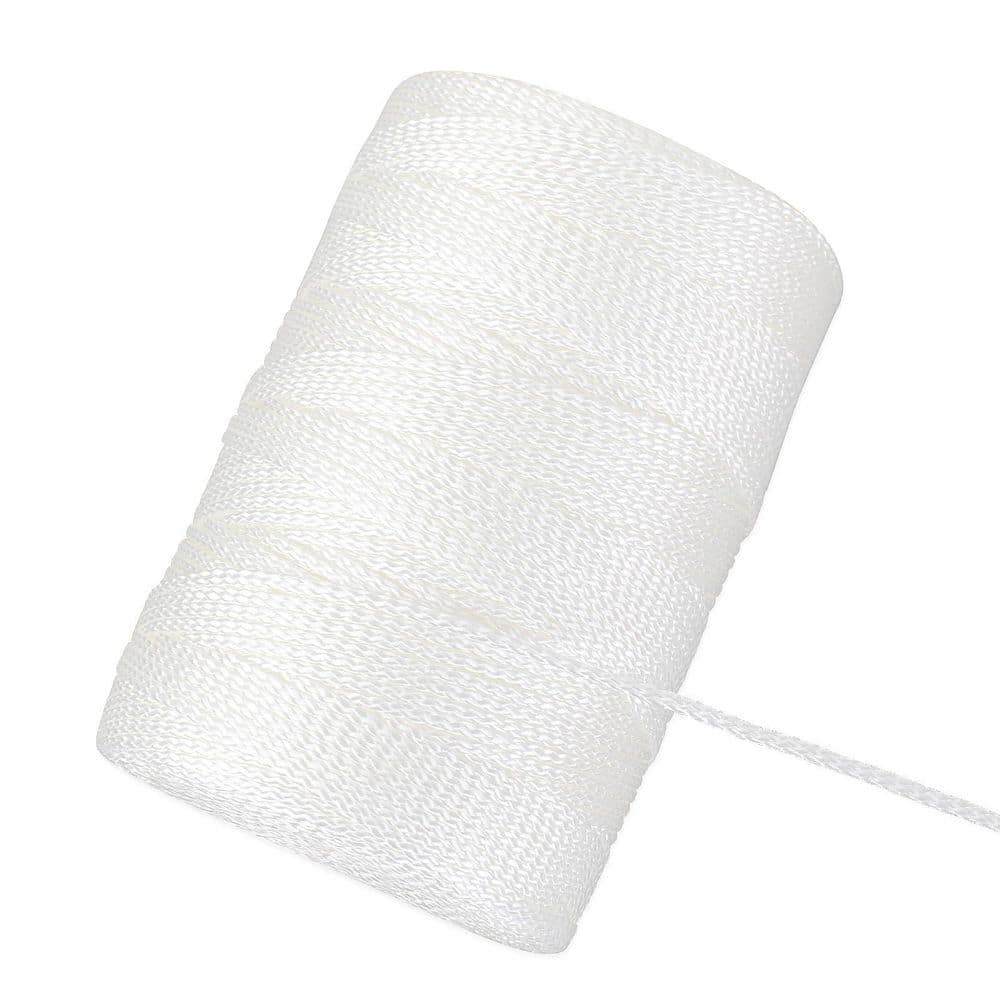 NVNOO 500 ft. White Mason Line for Gardening Twine, Braided Mason Line ...