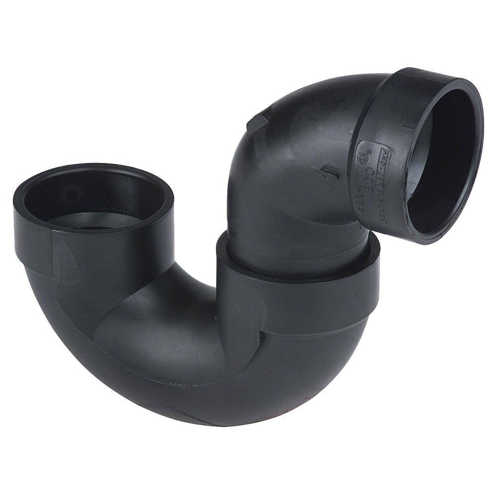 NIBCO 2 in. ABS Hub x Hub P-Trap C5885HD2 - The Home Depot