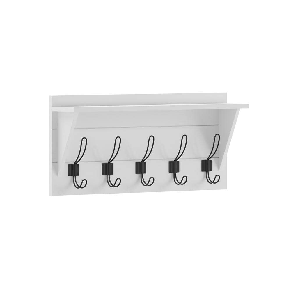 Carnegy Avenue Solid White Coat Rack CGA-HGW-519711-SO-HD - The Home Depot