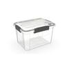 Ezy Storage 18L/19 Qt. Weatherproof Tote Clear FBA33606 - The Home Depot