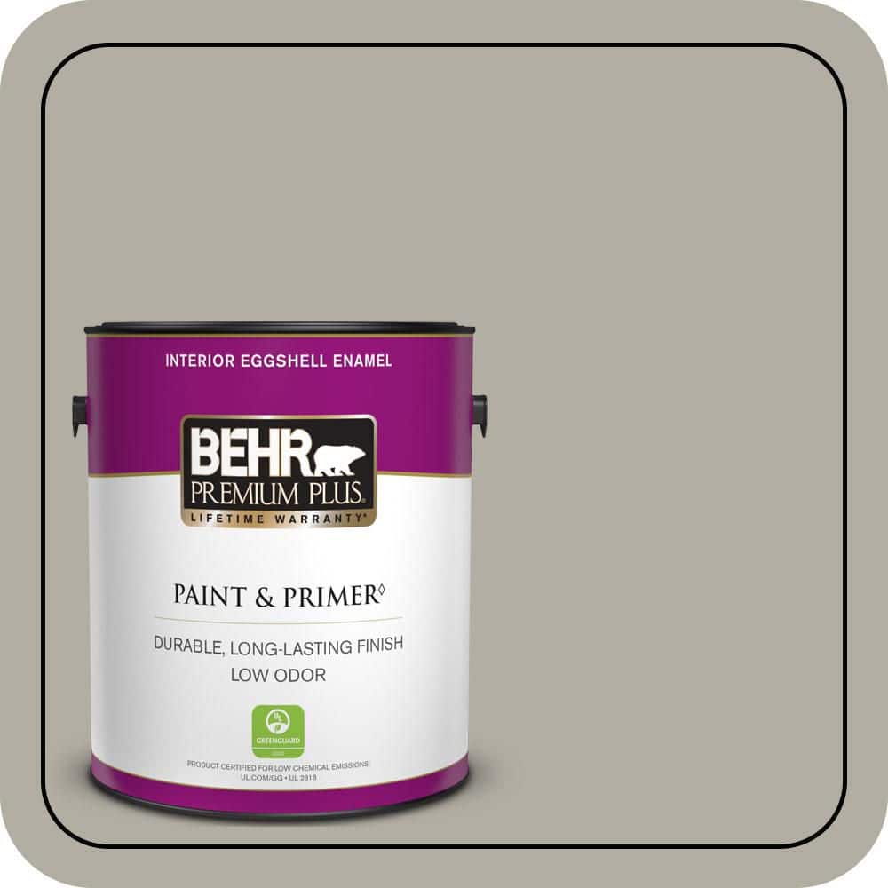 BEHR PREMIUM PLUS 1 gal. #790D-4 Granite Boulder Eggshell Enamel Low ...