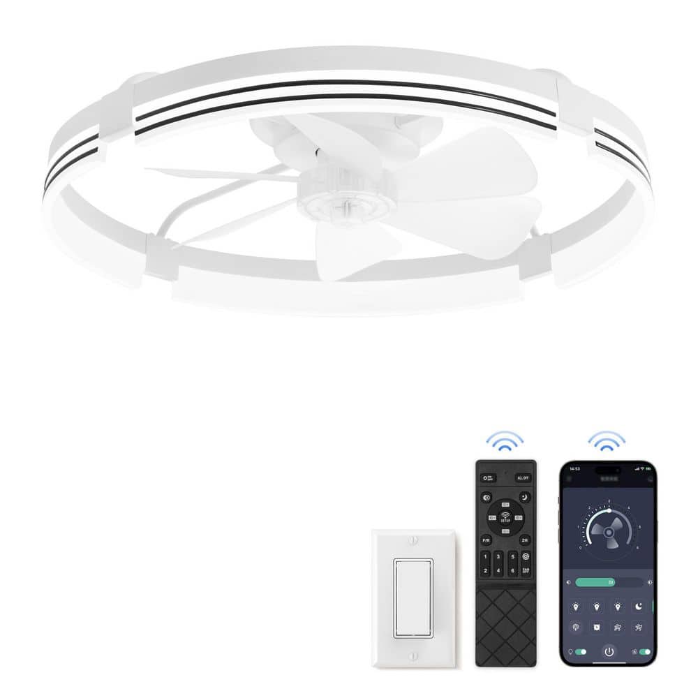 Have a question about MOKSILED 24 in. Indoor White Dimmable Fandelier ...