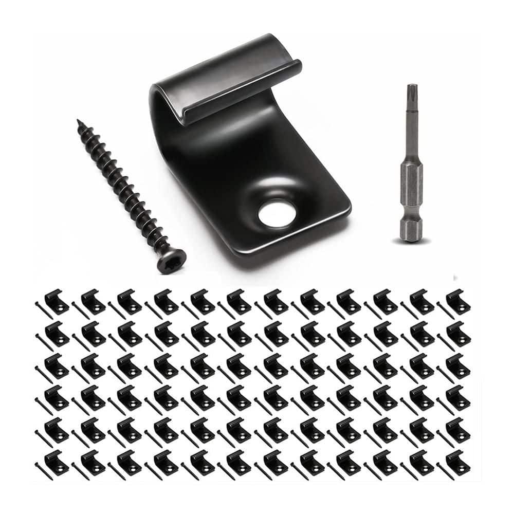Afoxsos Stainless Steel Black Weather Resistant Universal Starter Clips ...