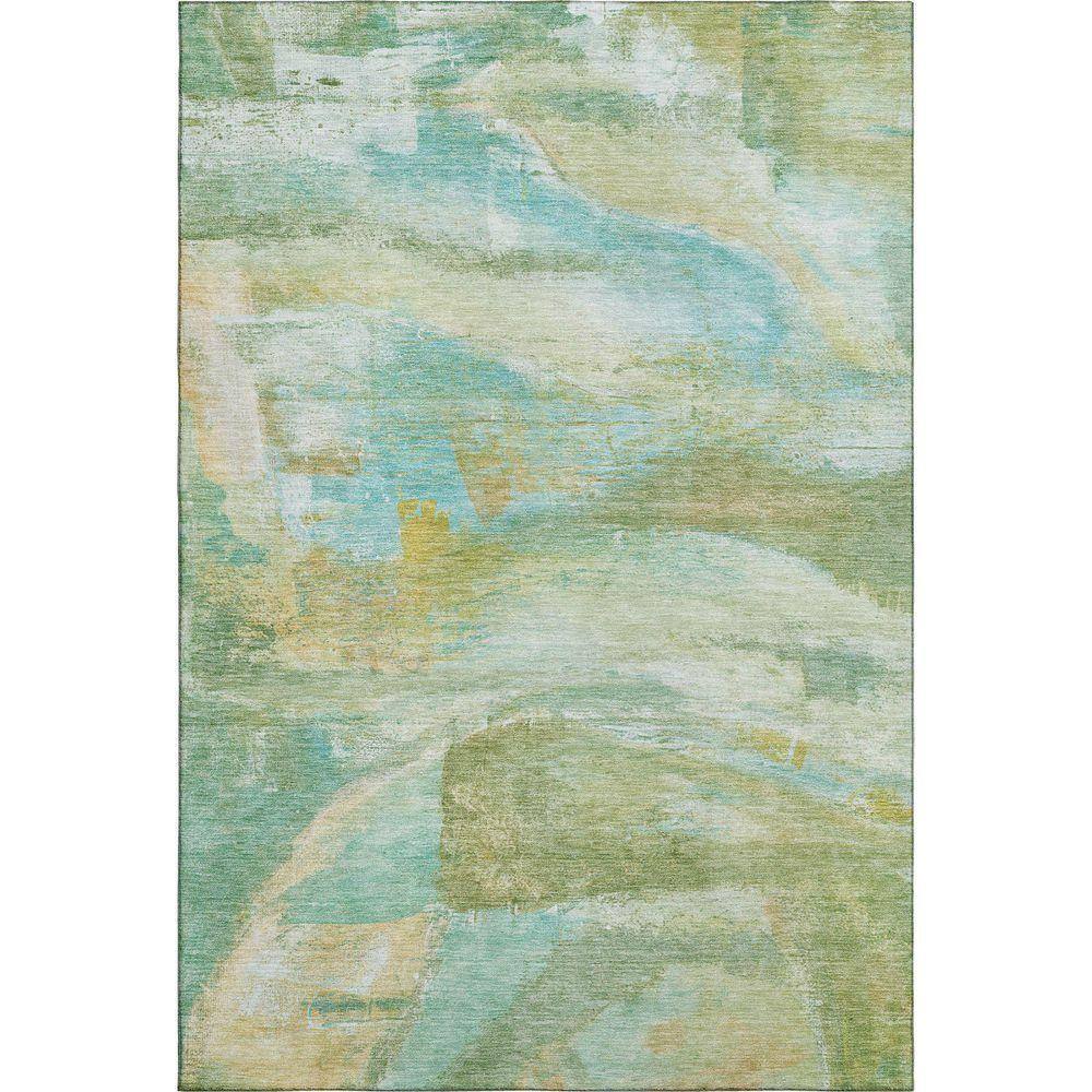 Addison Rugs Mayfield Premium Machine Washable Abstract AMF2039 Green 8 ...