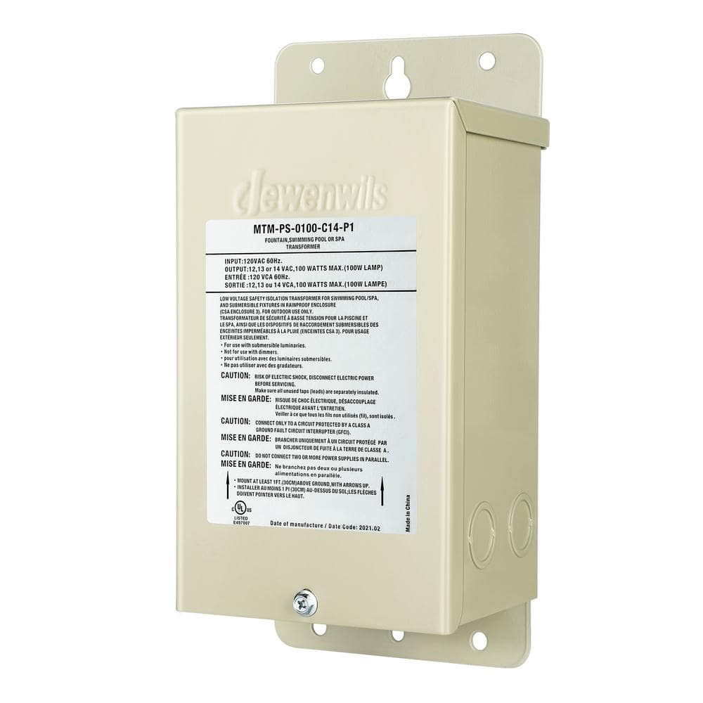 Reviews for DEWENWILS Multi-tap Low Voltage 100-Watt Metal Pool Light ...