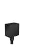Hansgrohe Square Shower Wall Outlet with Check Valve in Matte Black ...
