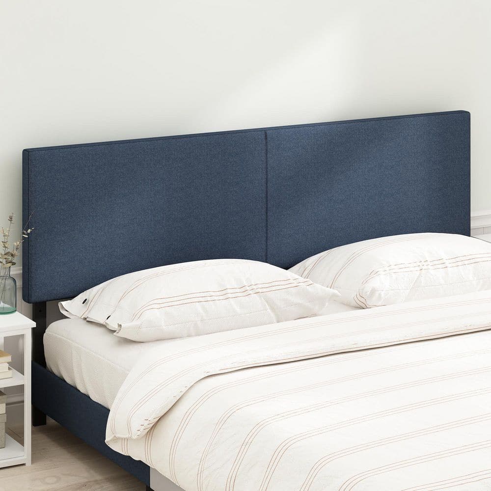 Furinno Roanne Blue Denim Upholstered King Headboard RLFB21075KBDE ...