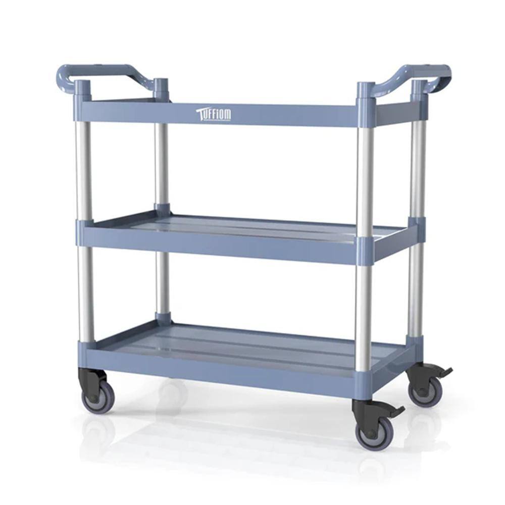 Karl home 3 Tier Medium 390 lbs. Capacity Plastic Utility Cart with ...