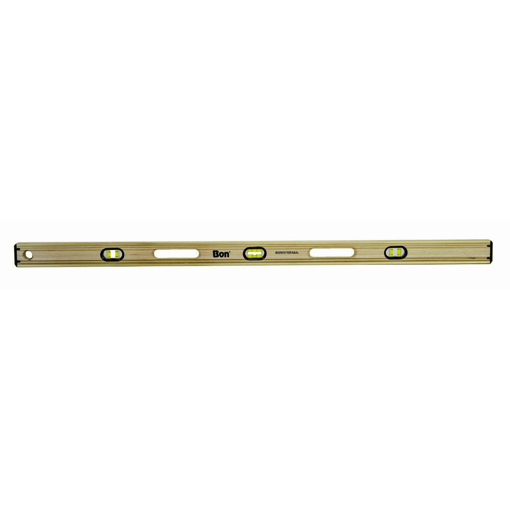 Bon Tool 48 in. Laminate Brass Bound Level 21-392 - The Home Depot