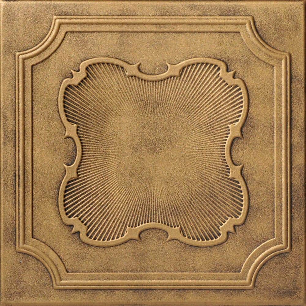 A La Maison Ceilings Coronado Antique Brass 1.6 ft. x 1.6 ft ...