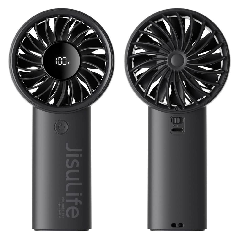 JISULIFE Life 4 5-Speeds Handheld Personal Fan with 3600 mAh Battery ...