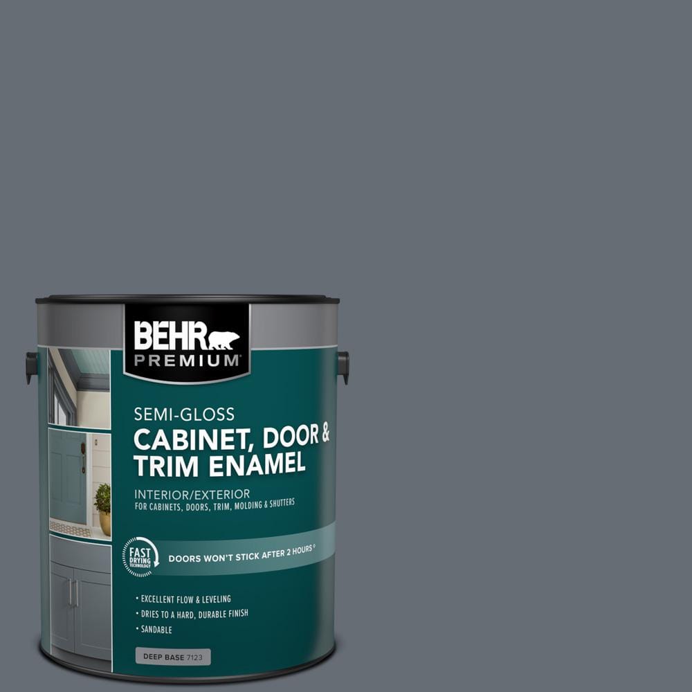 BEHR PREMIUM 1 gal. #PPU26-22 Summer Storm Semi-Gloss Enamel Interior ...