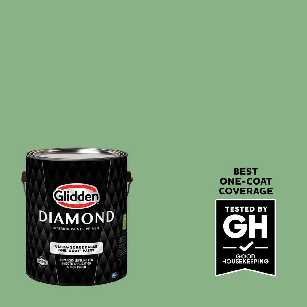 Glidden Diamond 1 gal. PPG1131-5 Chatty Cricket Ultra-Flat Interior ...