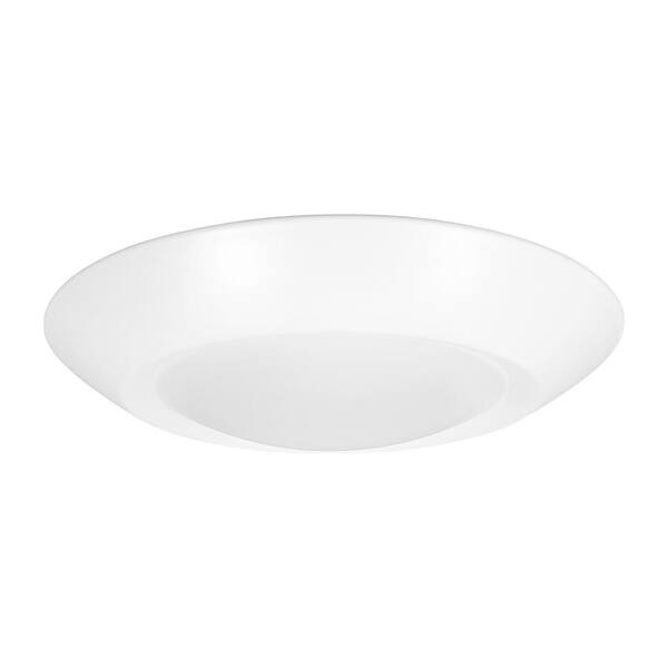 Generation Lighting Traverse 6 in. 12-Watt Round White Integrated LED ...