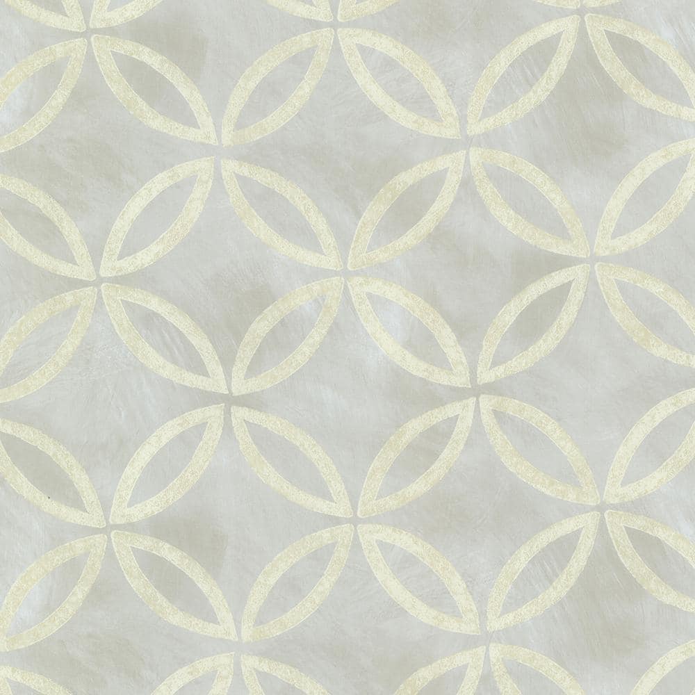 Brewster Blue Cloverleaf Geometric Blue Wallpaper Sample HZN43127SAM ...