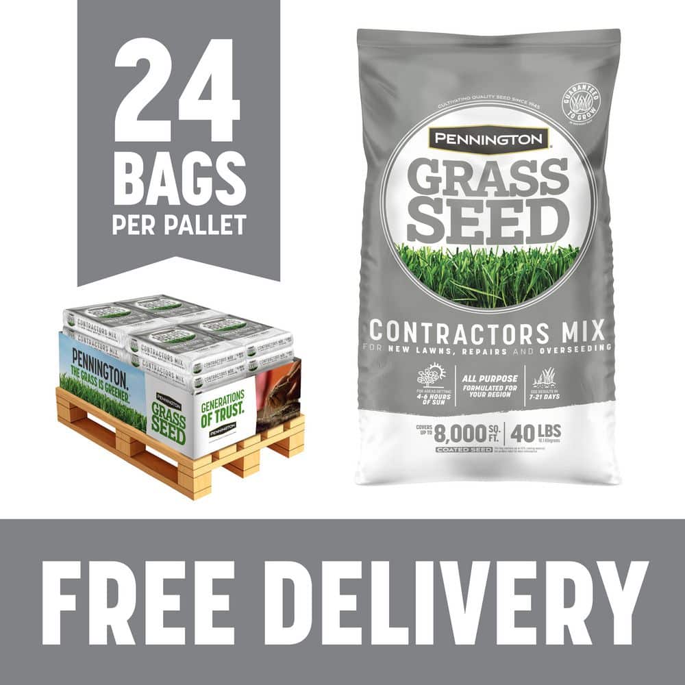Pennington Northern Contractors Seed Mix 40 lbs. 8,000 sq. ft. Grass ...