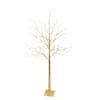 GERSON INTERNATIONAL 70.8 in. High Electric Gold Tree with 88 Warm ...