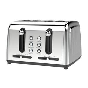 Brentwood Appliances 700 W Silver 4-Slice Toaster Oven and Broiler TS-345B