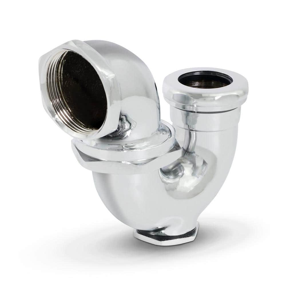 PLUMBFLEX 1-1/2 in. IPS x 1-1/4 in. LA Pattern Trap with Drain Plug for ...