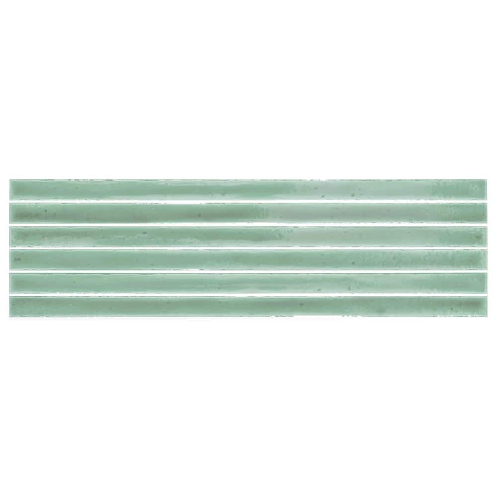 Ivy Hill Tile Vistaio Apple Green 3 in. x 0.35 in. Glossy Ceramic ...
