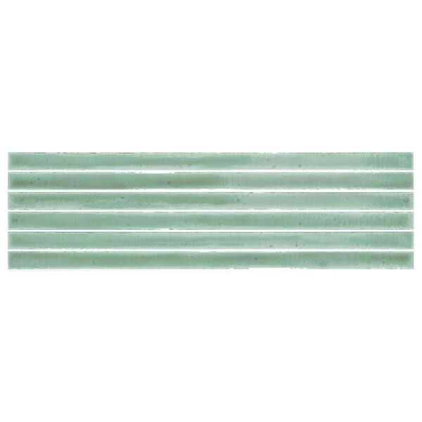 Ivy Hill Tile Vistaio Apple Green 3 in. x 0.35 in. Glossy Ceramic ...
