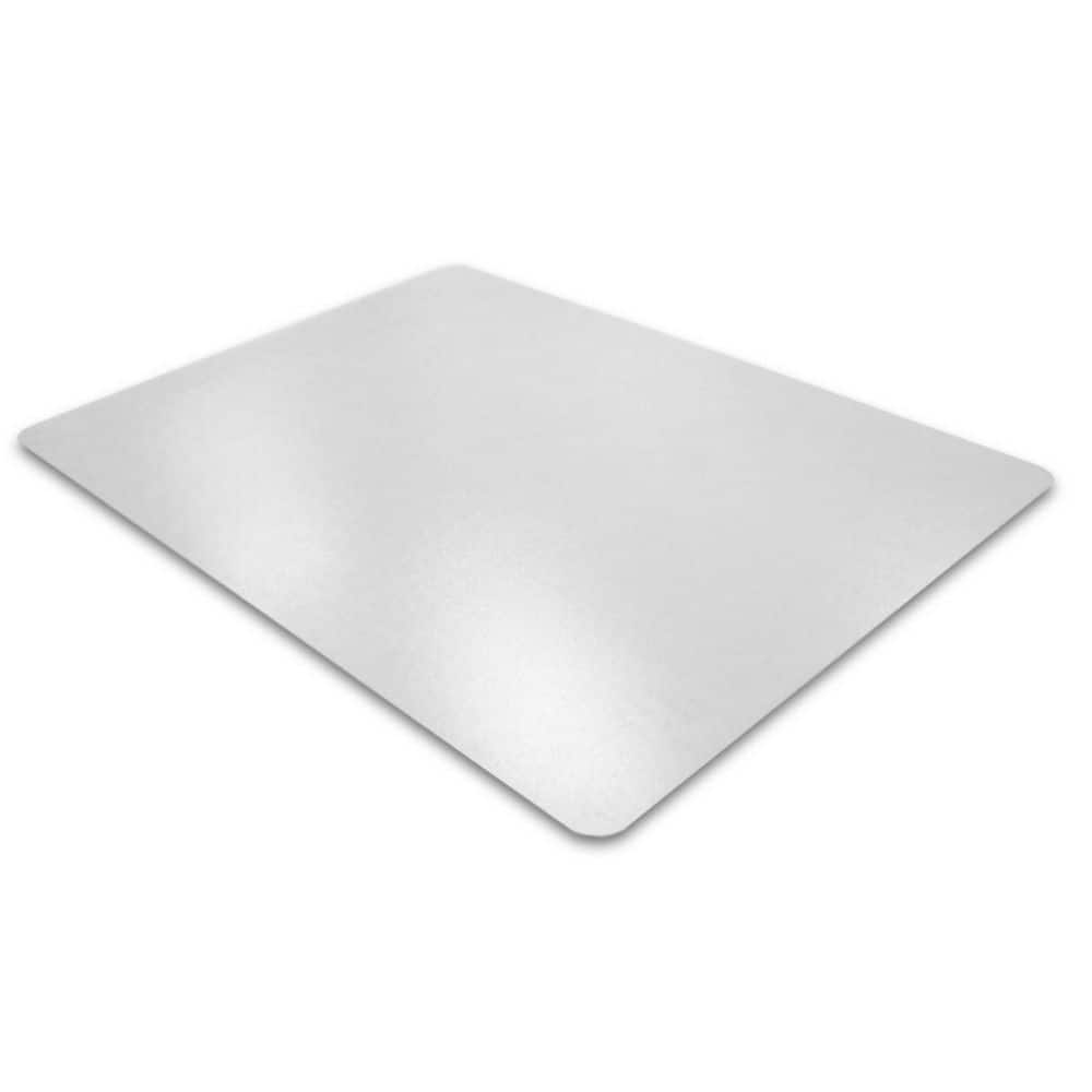 Floortex Valuemat Clear Vinyl Rectangular Indoor Chair Mat for Hard ...