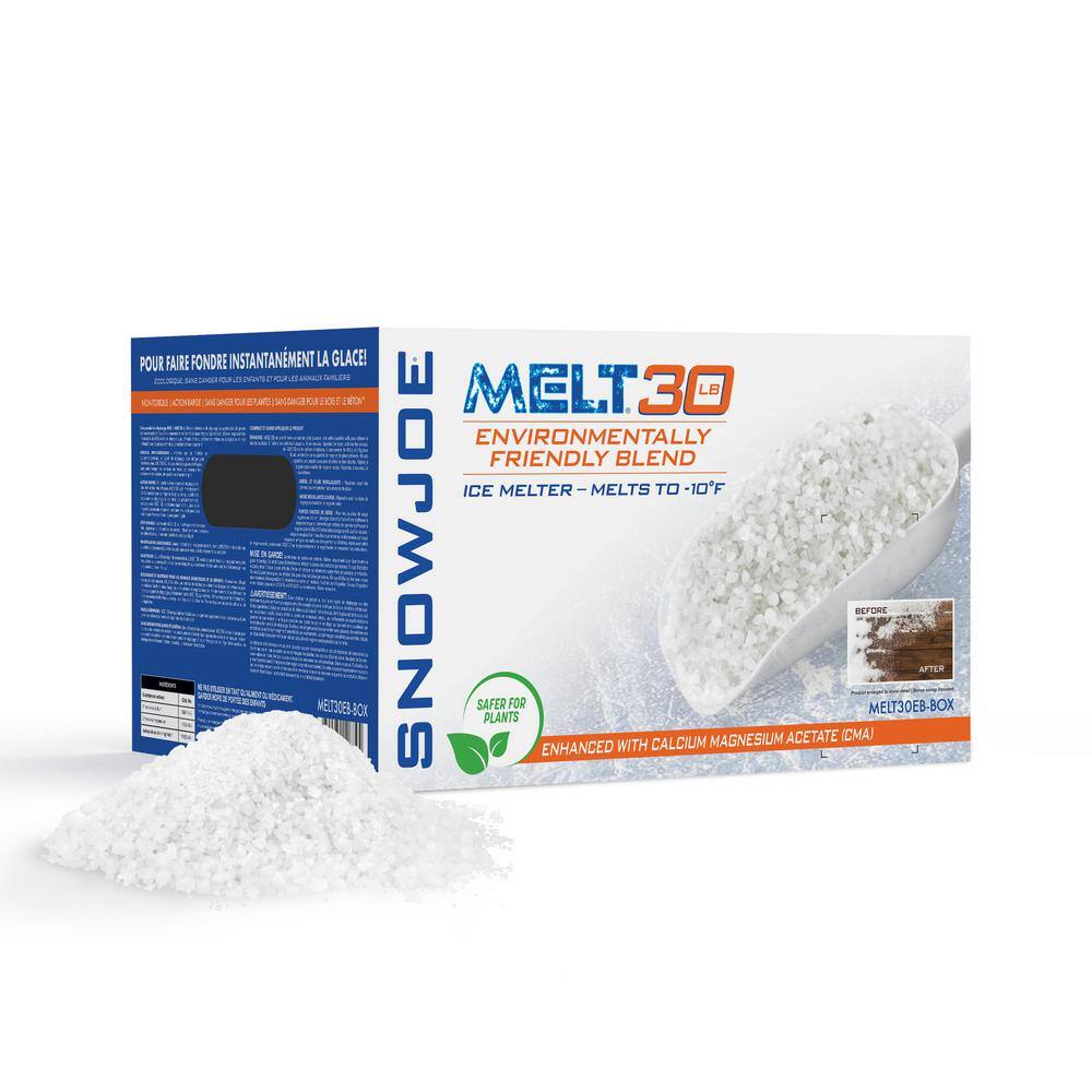 Snow Joe Melt 30 lbs. Boxed Premium Blend Ice Melter with CMA MELT30EB ...