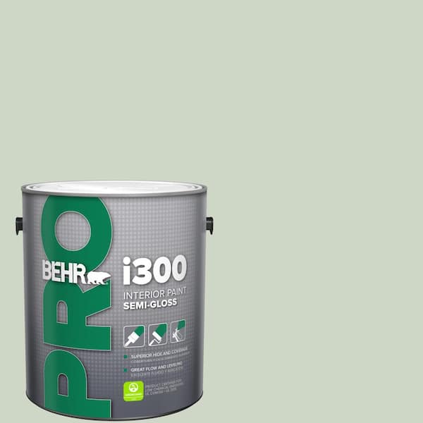 BEHR PRO 1 gal. #S390-2 Spring Valley Semi-Gloss Interior Paint PR37001 ...